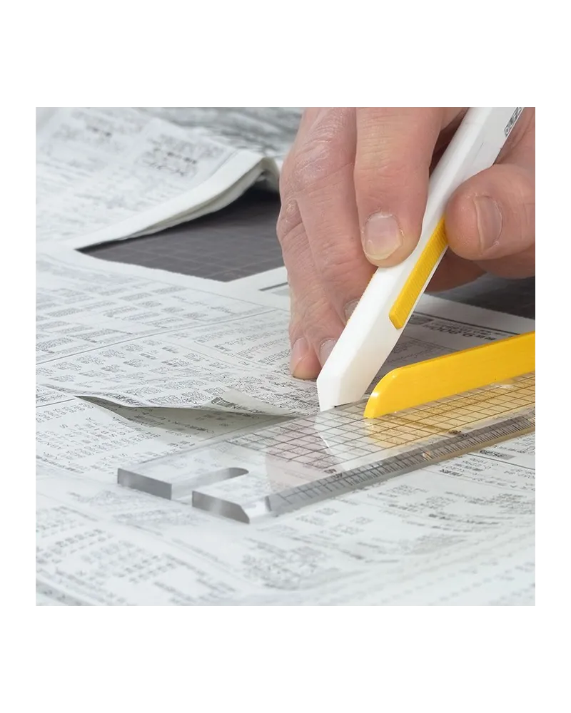Single Sheet Cutter with 2 Spare Blades for Newspaper and Magazines