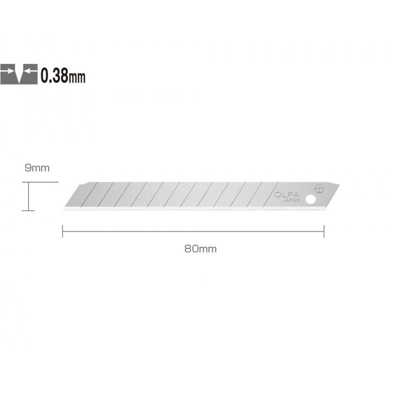 Standard-Duty Cutter Olfa 180-Black 9mm: Best Seller, Made in Japan