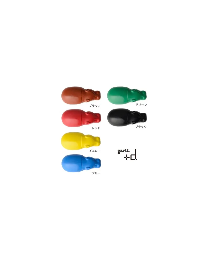 Hippo Animal Crayon 6 Basic Colors Set for Kids and Adults