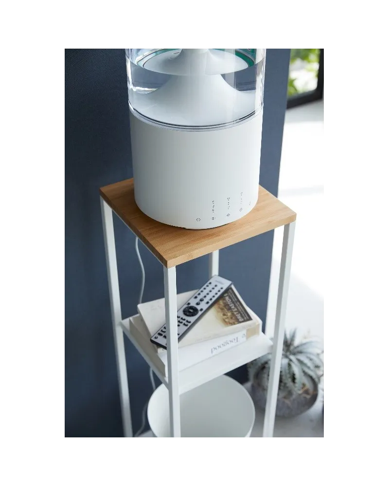 2-Tiered Shelf with Wooden Top for Entrance, Living and Bed room